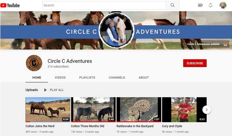 Circle C YouTube Channel – Andi Carter's Blog